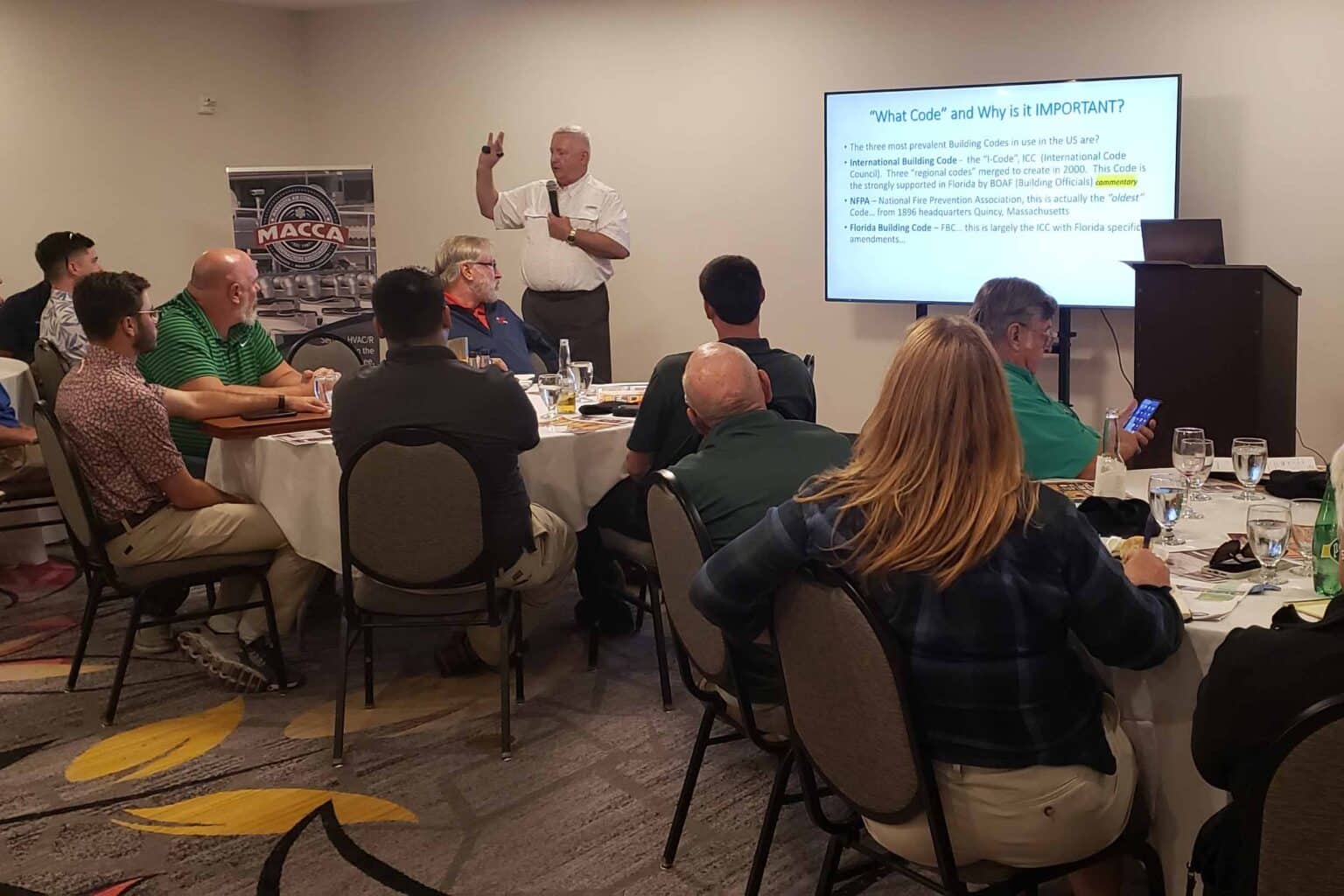 MACCA Successfully Hosts Monthly Dinner Meeting on HVAC Building Code ...