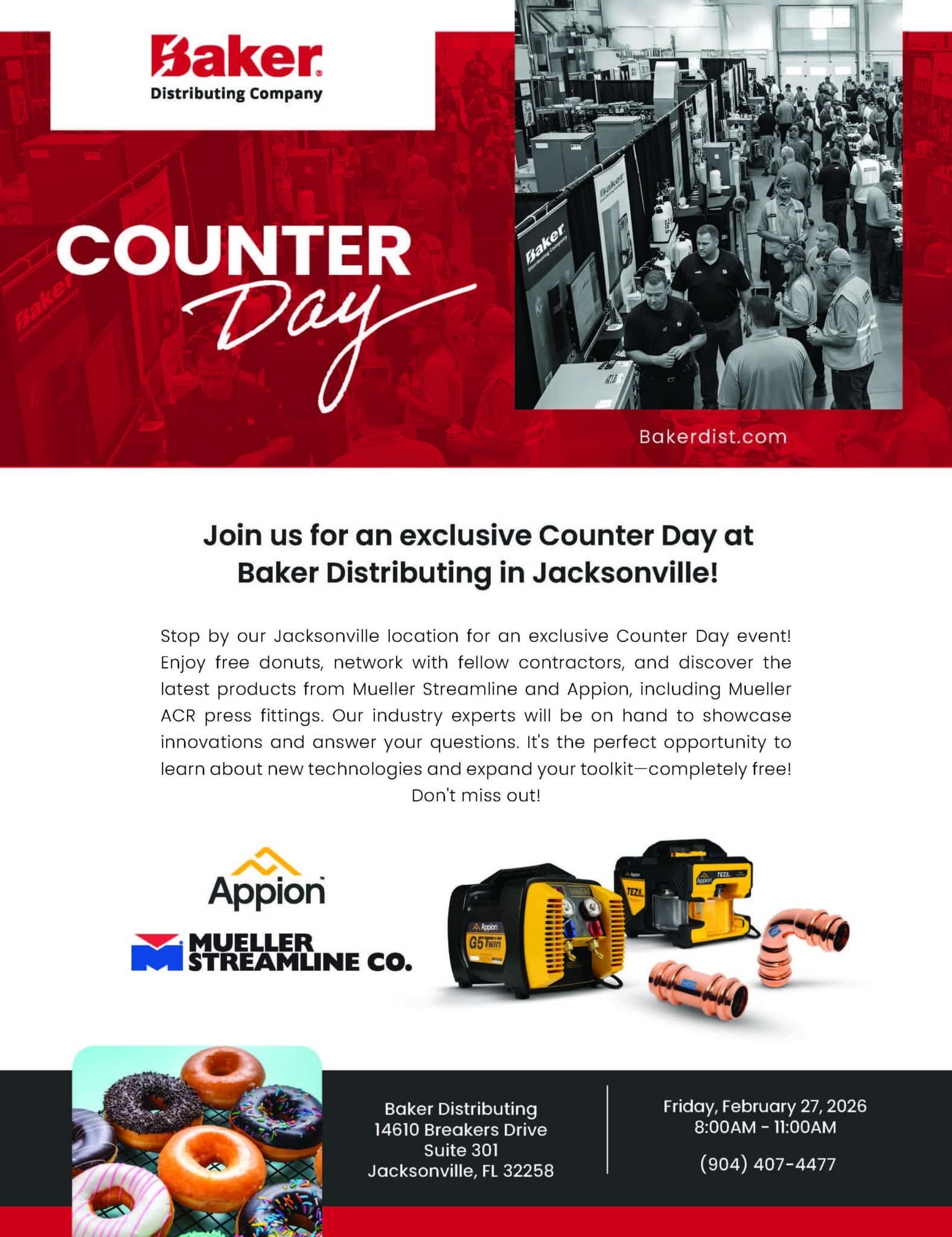 Baker Distributing/FL Cooling Jacksonville: Counter Day » ACprosite